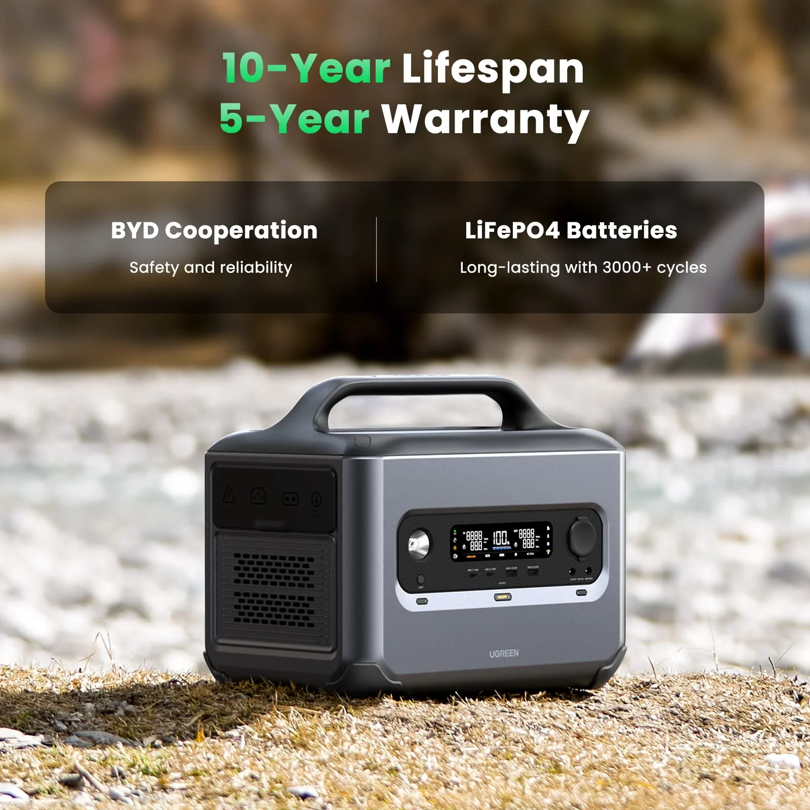 UGreen GS600 600W Inverter / 680Wh Battery - Energy Depot